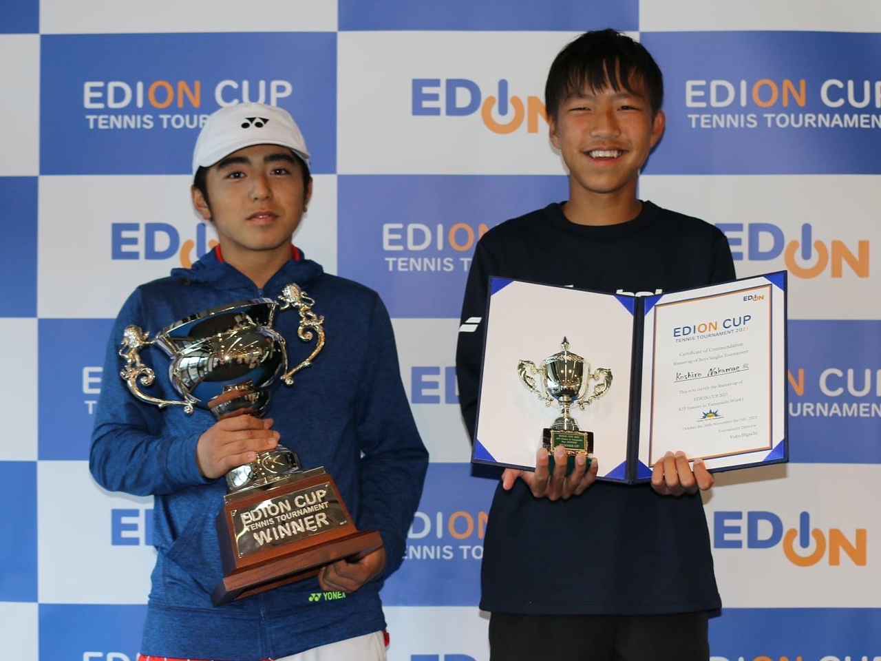 シングルスが白田琥汰朗、ダブルスはオスパリ・シモン／大浦蒼唯が優勝 [ATFジュニアU14 in 山梨 Week1] | テニスマガジンONLINE｜tennismagazine.jp