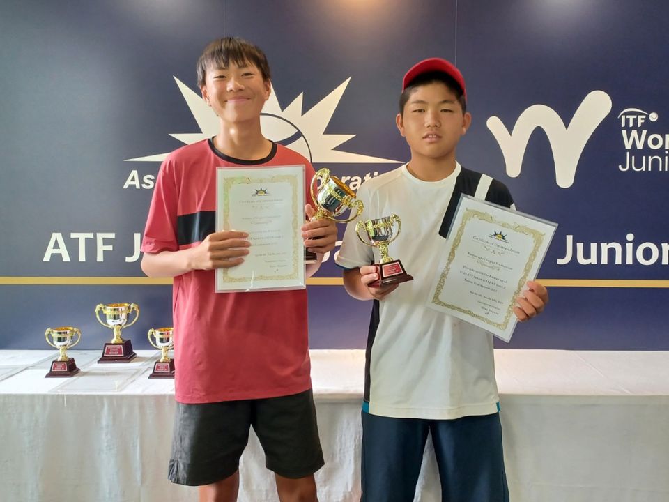 男子はシングルスが伏見一輝、ダブルスは金子颯良／佐渡島陸が優勝 [ATFジュニア in Japan U14第2週] | テニスマガジンONLINE｜tennismagazine.jp