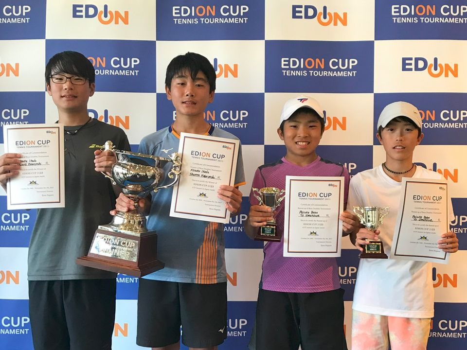 男子は平野悠大＆池田亘佑／小林俊太が優勝 [2023ATFジュニアU14 in 山梨 Week1] | ジュニア | テニスマガジンONLINE｜tennismagazine.jp