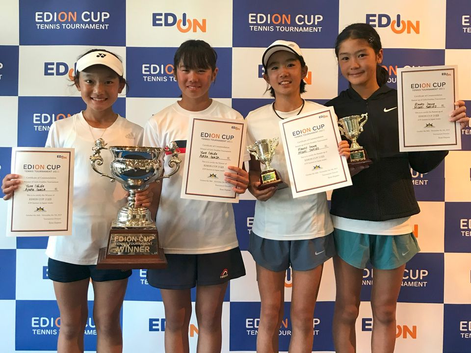 女子は岩佐綾香が優勝、石田友羅とのダブルスも制して2冠達成 [2023ATFジュニアU14 in 山梨 Week1] | ジュニア | テニスマガジンONLINE｜tennismagazine.jp