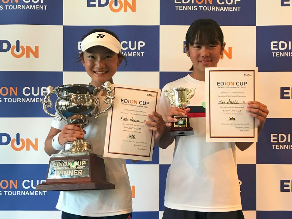 女子は岩佐綾香が優勝、石田友羅とのダブルスも制して2冠達成 [2023ATFジュニアU14 in 山梨 Week1] | テニスマガジンONLINE｜tennismagazine.jp