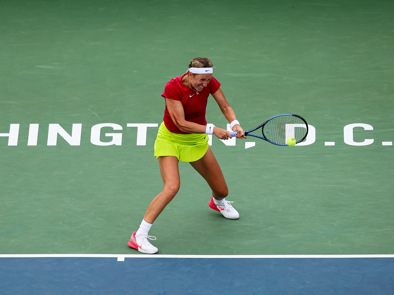 肩のケガでウインブルドンを欠場したアザレンカが約1ヵ月ぶりの復帰戦に勝利 [WTAワシントンDC] | テニスマガジンONLINE｜tennismagazine.jp