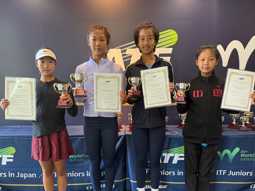 女子シングルスは中国のヤン・ジーユエが優勝、ソン・ジモとのダブルスも制して2冠達成 [2025ATFジュニア in Japan U14 WEEK1] | テニスマガジンONLINE ...