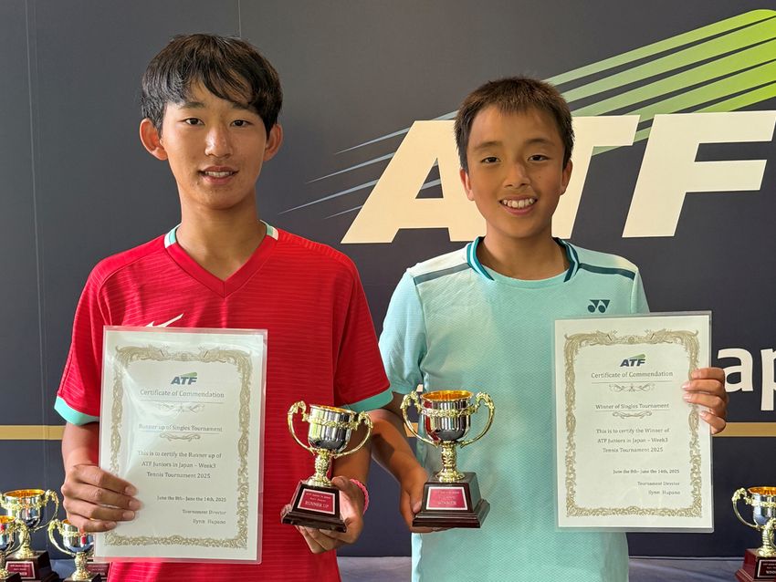 男子シングルスは大畑慶祐が優勝、柳沼龍之介とのダブルスも制して2冠達成 [2025ATFジュニア in Japan U14 WEEK3] | テニスマガジンONLINE ...