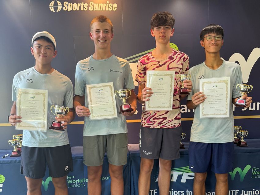 男子は宇川開惺＆ケビン・チャン／ジャック・クーパーが優勝 [2025ATFジュニア in Japan U16 WEEK2] | テニスマガジンONLINE｜tennismagazine.jp