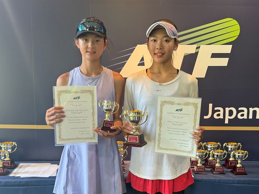女子は山岸美咲＆セン・イライ／齋藤亜里衣が優勝 [2025ATFジュニア in Japan U16 WEEK2] | テニスマガジンONLINE｜tennismagazine.jp